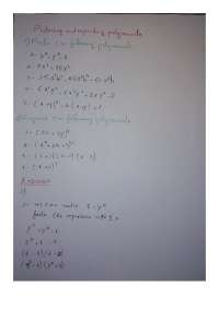 Factoring expanding polynomials + solving equations | Exercises ...