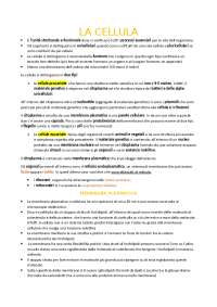 La cellula e le sue caratteristiche | Appunti di Chimica | Docsity