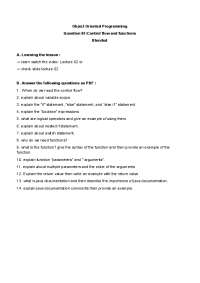 Quizz for computer sciecnce on subject OOP | Quizzes Computer science ...