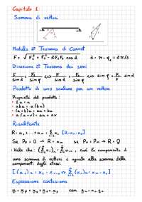 Meccanica Razionale: Calcolo vettoriale | Appunti di Meccanica Razionale | Docsity