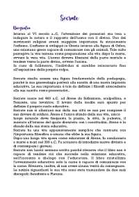 Socrate e la maieutica | Appunti di Storia Della Pedagogia | Docsity