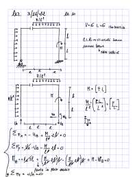 Esercizi di statica svolti in aula dal professore su circuiti aperti e chiusi con note ...