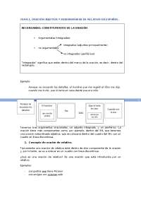 Teoría de Sintaxis II | Apuntes de Morfología y Sintaxis | Docsity
