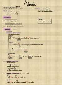 Nomenclatura e reazioni alcoli | Appunti di Chimica Organica | Docsity