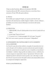 Myricae + "Lavandare", Giovanni Pascoli | Appunti di Italiano | Docsity