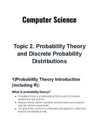 Summary of Probability Theory and Discrete Probability Distributions | Summaries Computer ...