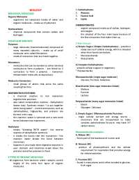 Biology Notes Part 1 | Lecture notes Biology | Docsity