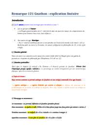 Lecture lineaire Gnathon | Notes Français | Docsity