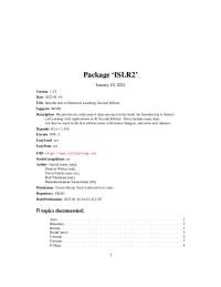 ISLR2: Introduction to Statistical Learning, Second Edition | Slides ...