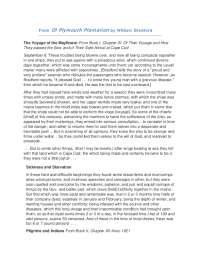 From Of Plymouth Plantation by William Bradford | Exams English | Docsity