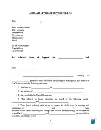 Affidavit of Support I-751 form | Slides Law | Docsity