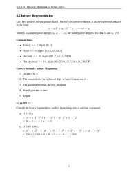 Discrete Mathematics I (Fall 2014) | Exercises Discrete Mathematics | Docsity