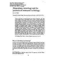Homoplasy, homology and the | Lecture notes Biology | Docsity