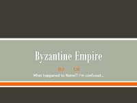 Byzantine Empire | Study notes Architecture | Docsity
