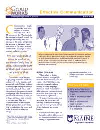 Effective Communication | Lecture notes Communication | Docsity