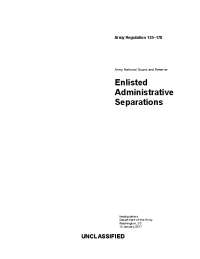 Enlisted Administrative Separations | Schemes and Mind Maps History ...