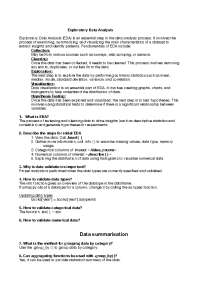 Cheat Sheet for Advanced Data Analysis (Computer science) Free Online ...