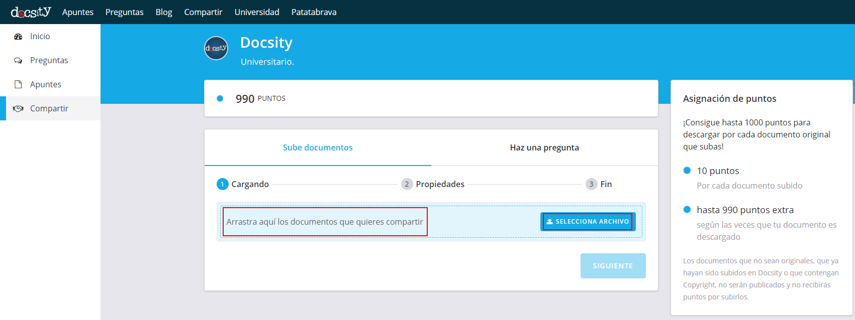 Cómo subir apuntes en Docsity - Docsity